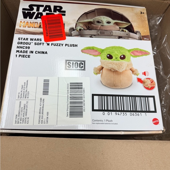Disney | Toys | Star Wars Grogu The Child Soft N Fuzzy Plush New In Box ...